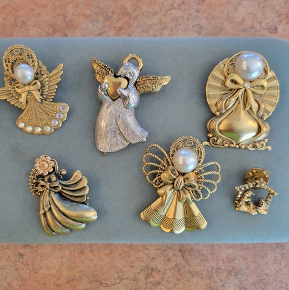 LC | Jewelry | Angel Pin Bundle 5 Manger Scene Crafting Repurpose ...
